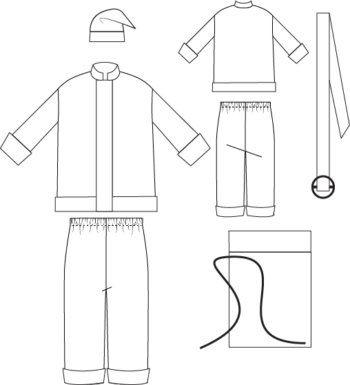 Men’s Santa Claus Costume Sewing Pattern for Christmas | DIY Santa ...
