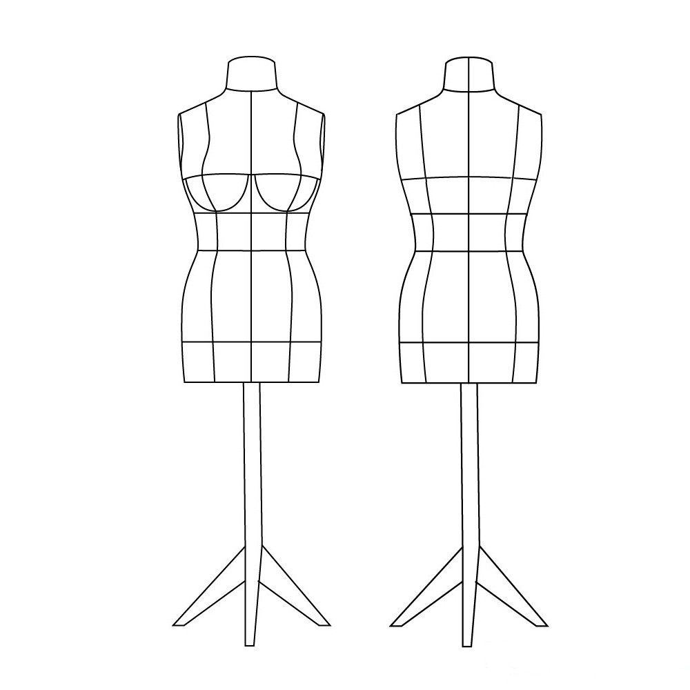DIY Dress Form. Custom Fit Sewing Pattern Download. BOOTSTRAPFASHION ...