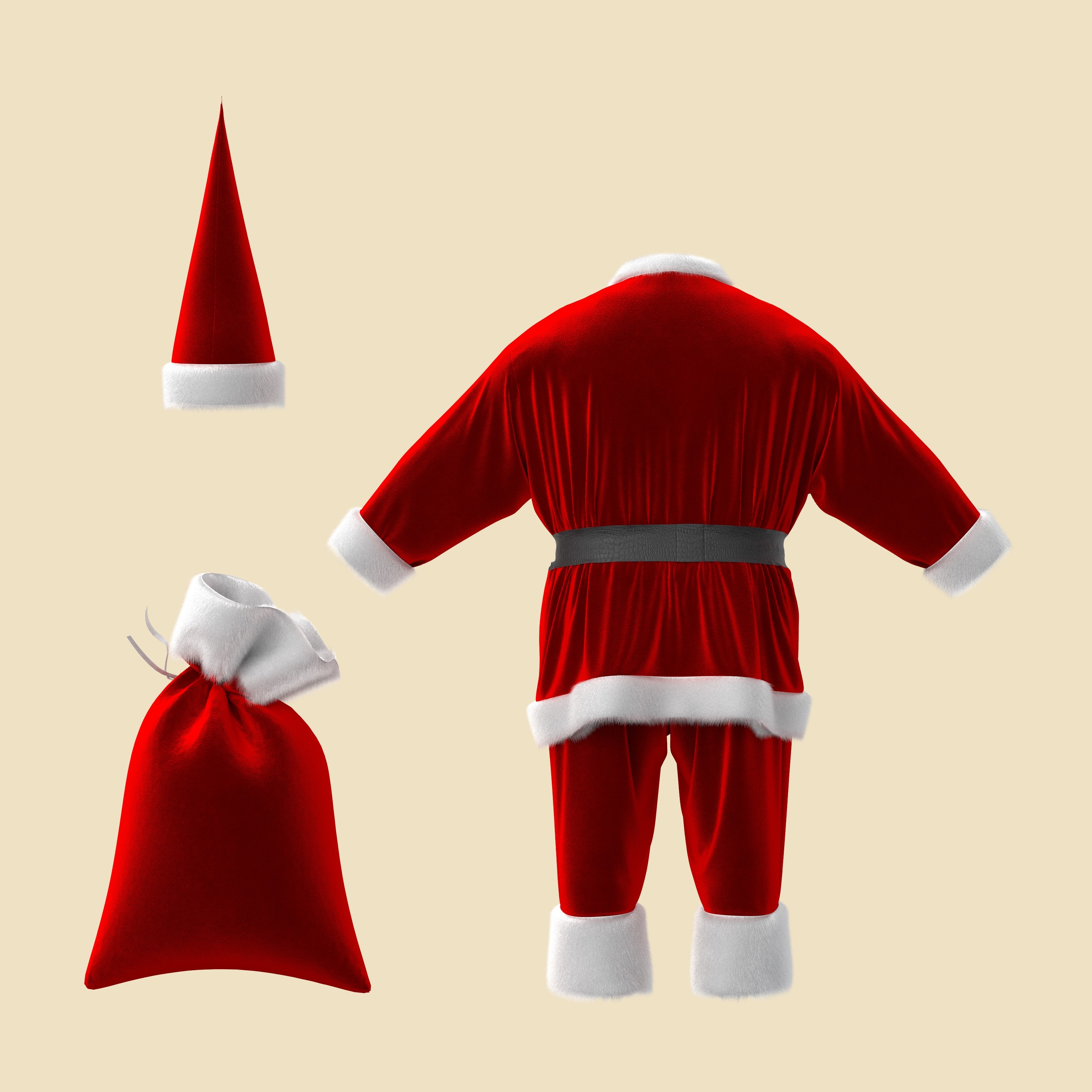 Men’s Santa Claus Costume Sewing Pattern for Christmas | DIY Santa ...