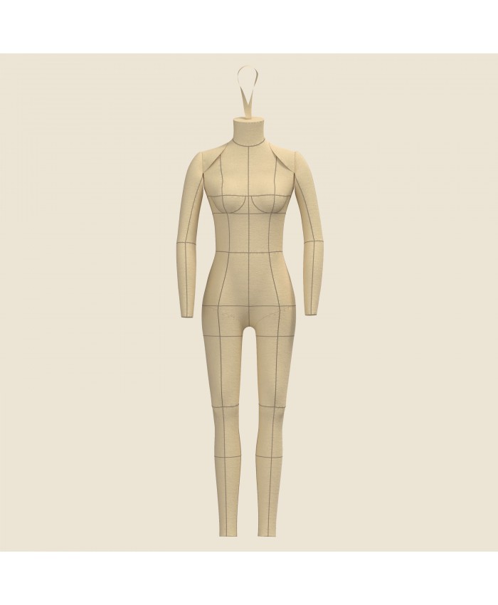 how to draw a dress mannequin